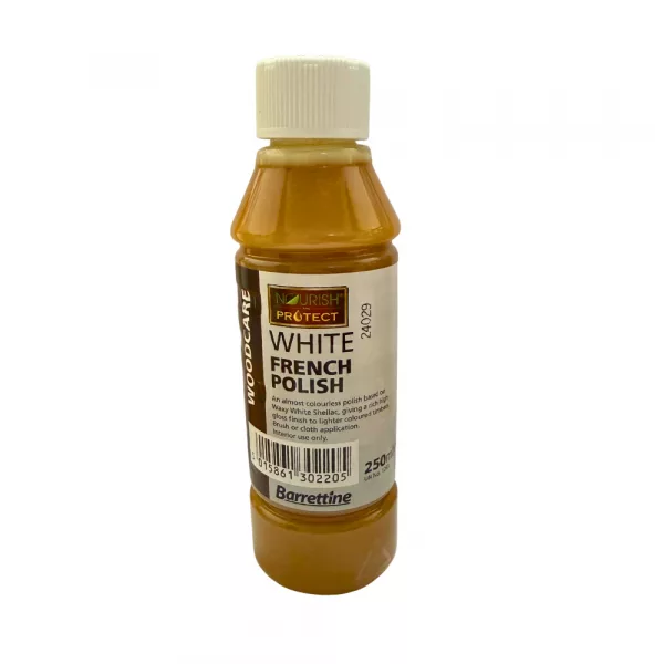 Barrettine White French Polish 250ml – Traditional Finish Shiny Hardware